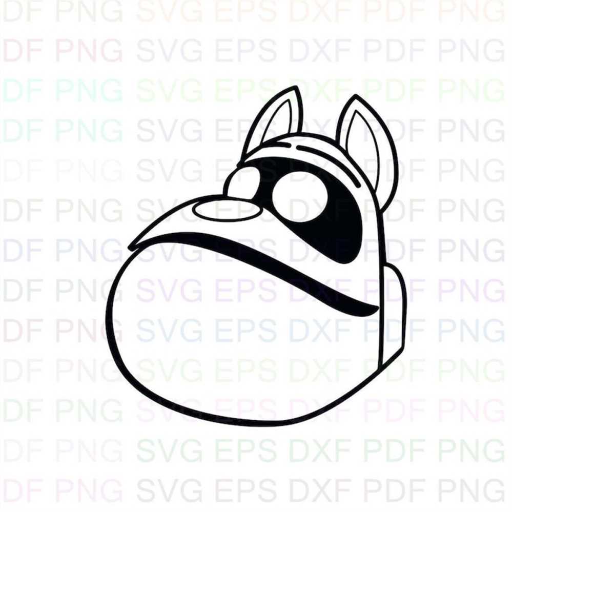 puppy_dog_pals_Arf_Face Outline Svg Dxf Eps Pdf Png, Cricut, - Inspire ...