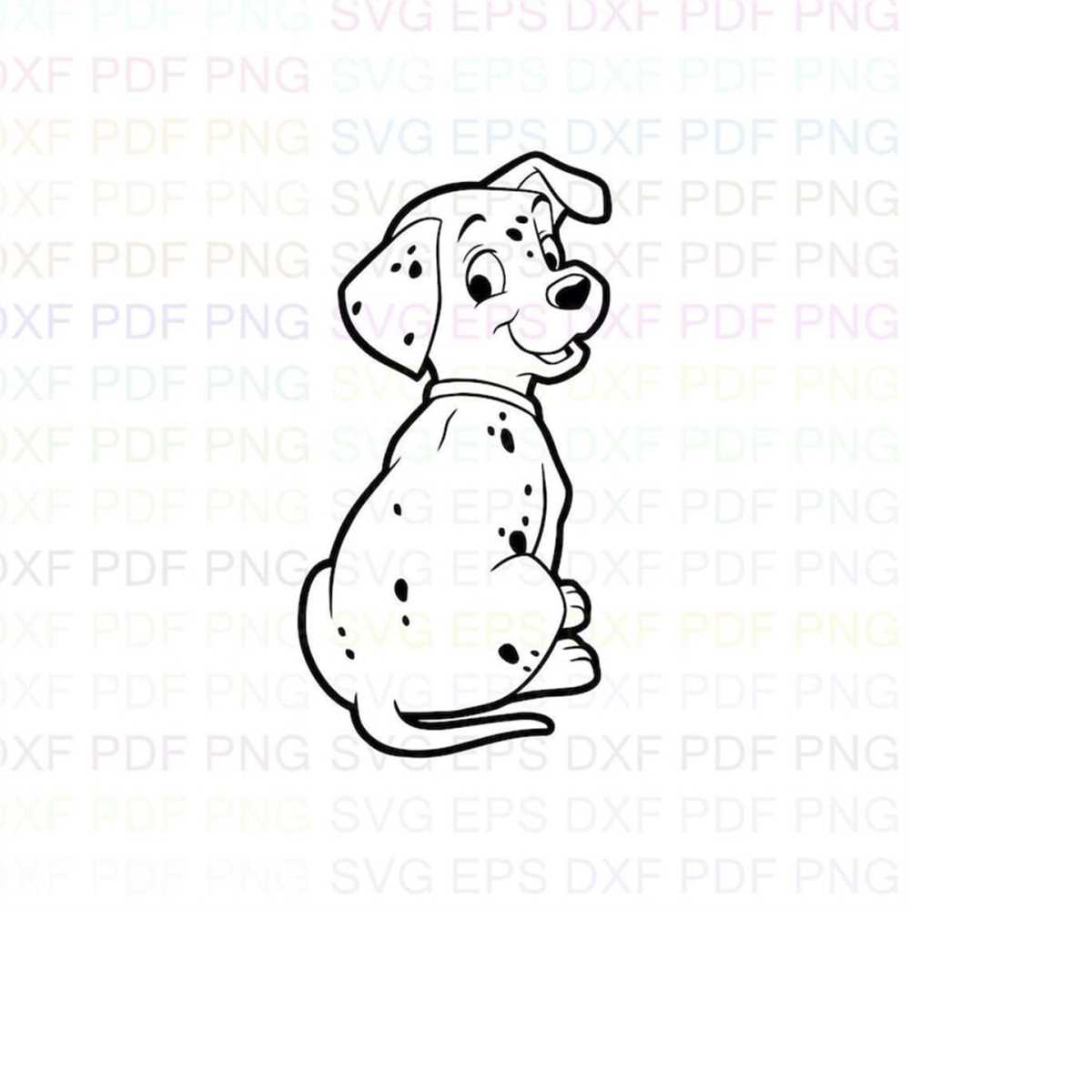 101_Dalmations_015 Outline Svg Dxf Eps Pdf Png, Cricut, Cutt - Inspire ...