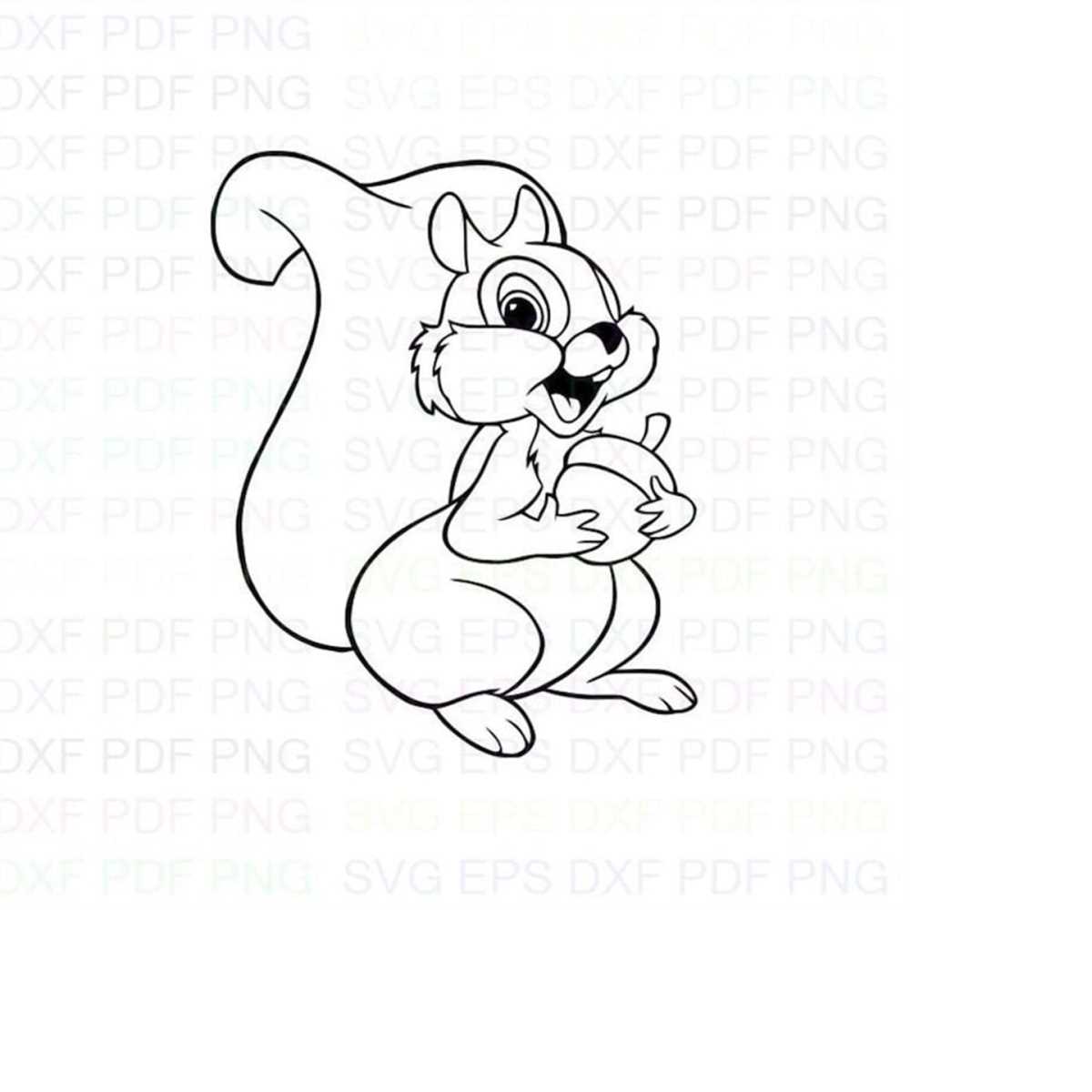 Clipchipmunk2 Outline Svg Dxf Eps Pdf Png, Cricut, Cutting f - Inspire ...