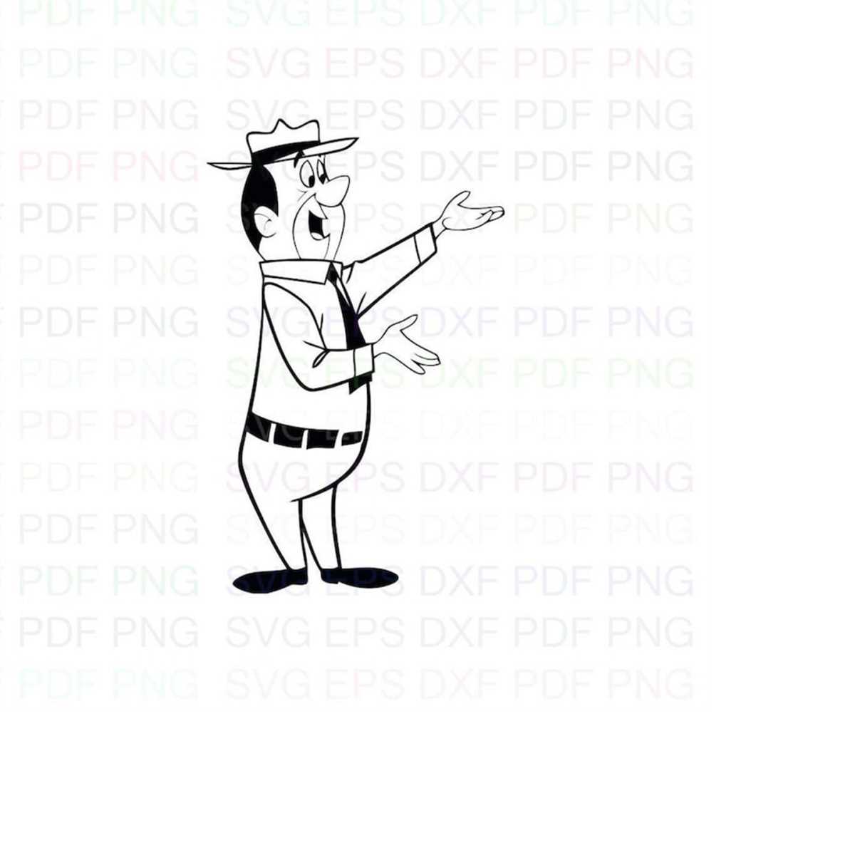 Ranger_Smith_2_Yogi_Bear Outline Svg Dxf Eps Pdf Png, Cricut | Inspire ...