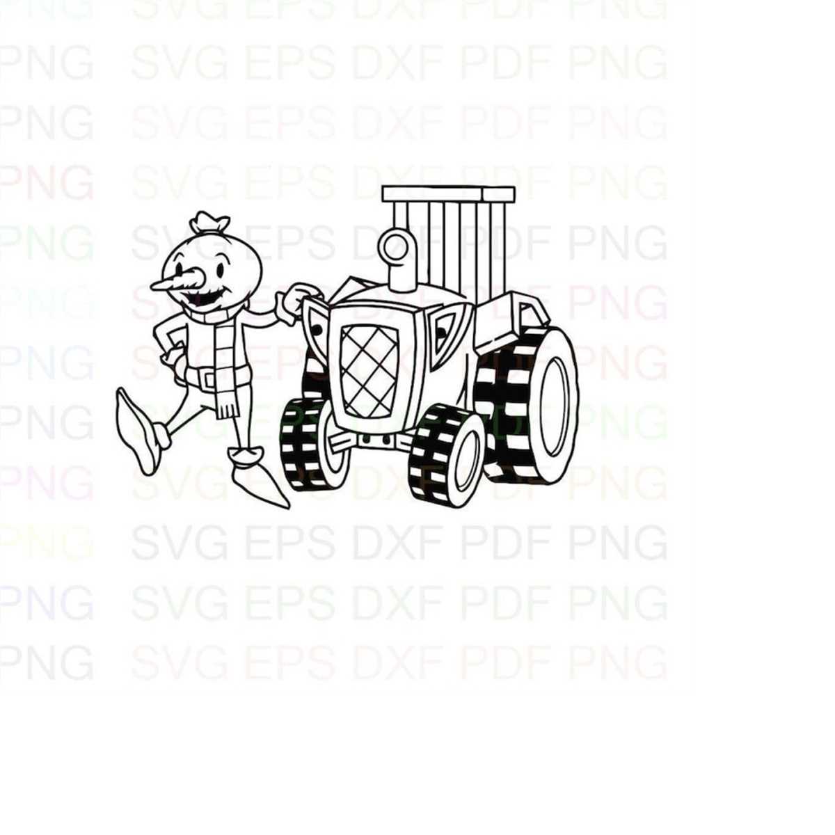 spud_2_bob_the_builder Outline Svg Dxf Eps Pdf Png, Cricut, - Inspire ...