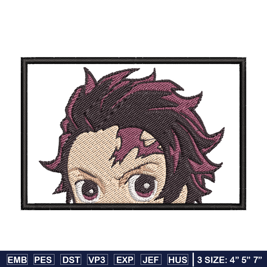 Tanjiro face embroidery design, Tanjiro embroidery, Anime de | Inspire ...