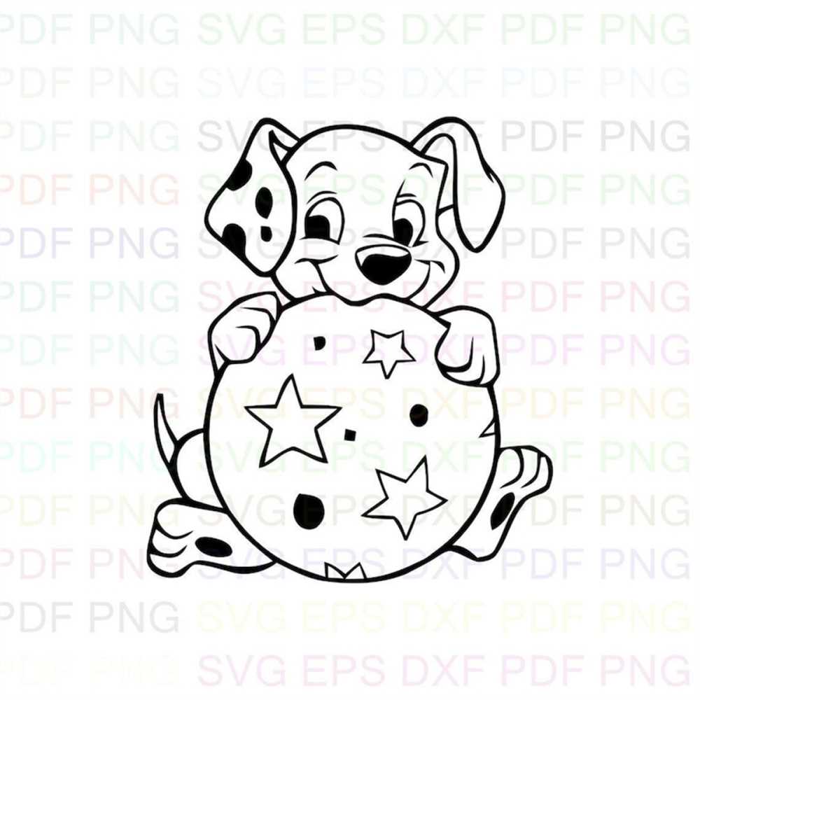 101_Dalmations_020 Outline Svg Dxf Eps Pdf Png, Cricut, Cutt | Inspire ...