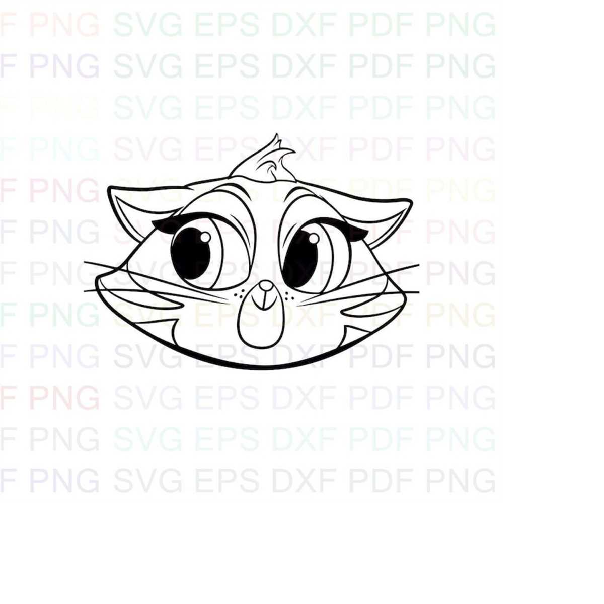 puppy_dog_pals_Hissy_Face Outline Svg Dxf Eps Pdf Png, Cricu - Inspire ...