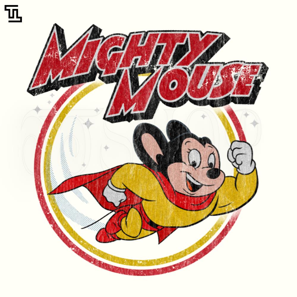 Distressed Mighty Mouse Cartoon PNG | Inspire Uplift