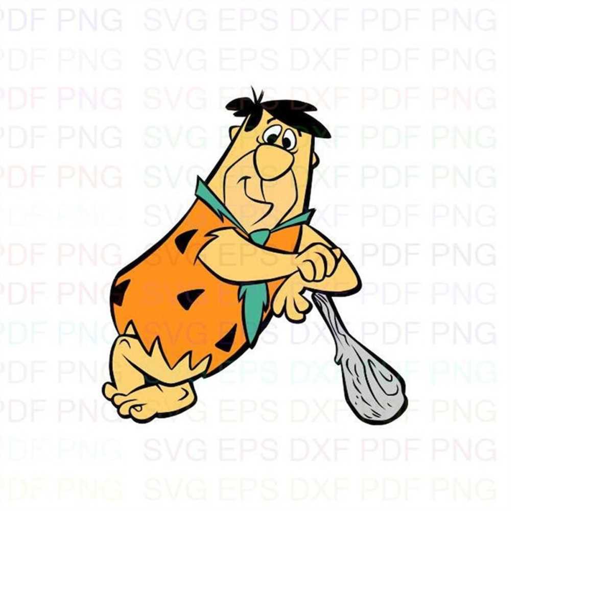 Fred_Flintstone_The_Flintstones_2 Svg Dxf Eps Pdf Png, Cricu - Inspire ...