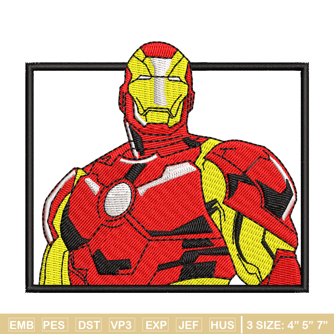 Iron Man embroidery design, Iron Man embroidery, embroidery | Inspire ...