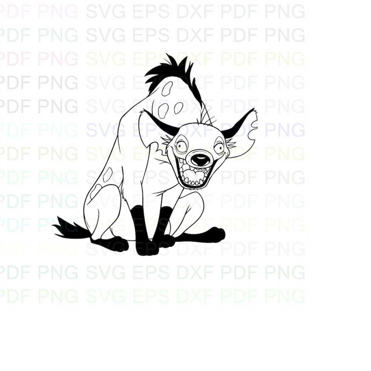 banzai_The_Lion_King_15 Outline Svg Dxf Eps Pdf Png, Cricut, - Inspire ...