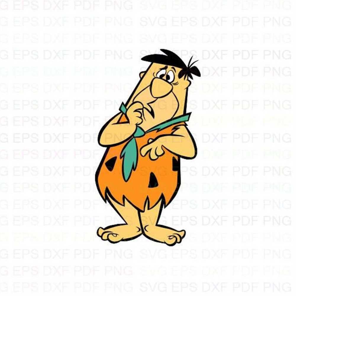 Fred_Flintstone_The_Flintstones_7 Svg Dxf Eps Pdf Png, Cricu - Inspire ...
