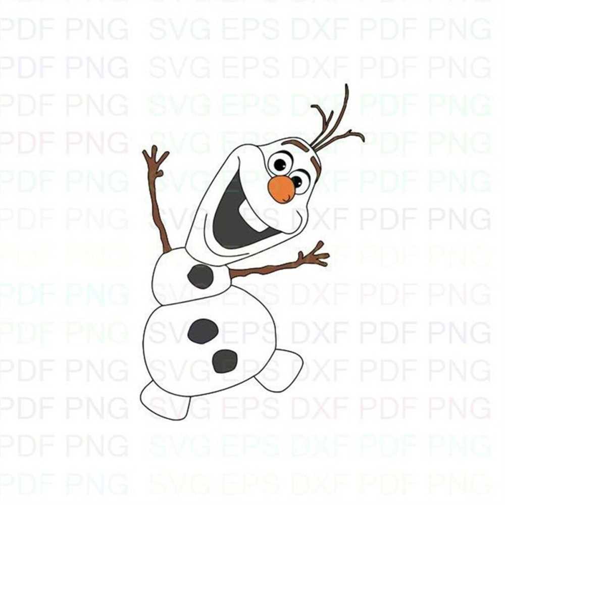 Frozen_olaf_dancing_2 Svg Dxf Eps Pdf Png, Cricut, Cutting f - Inspire ...