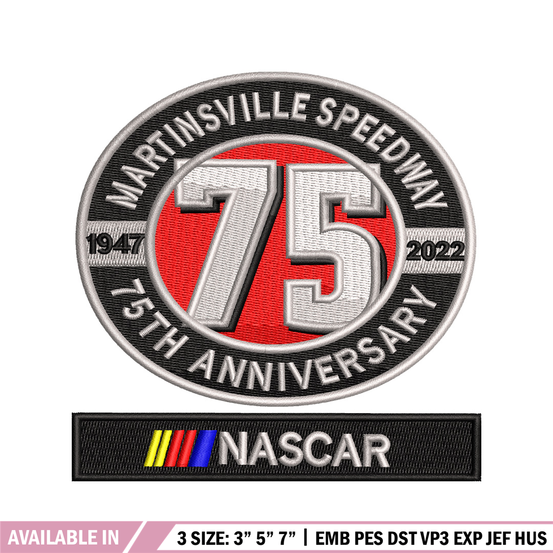 75th Anniversary embroidery design, 75th Anniversary embroid | Inspire ...