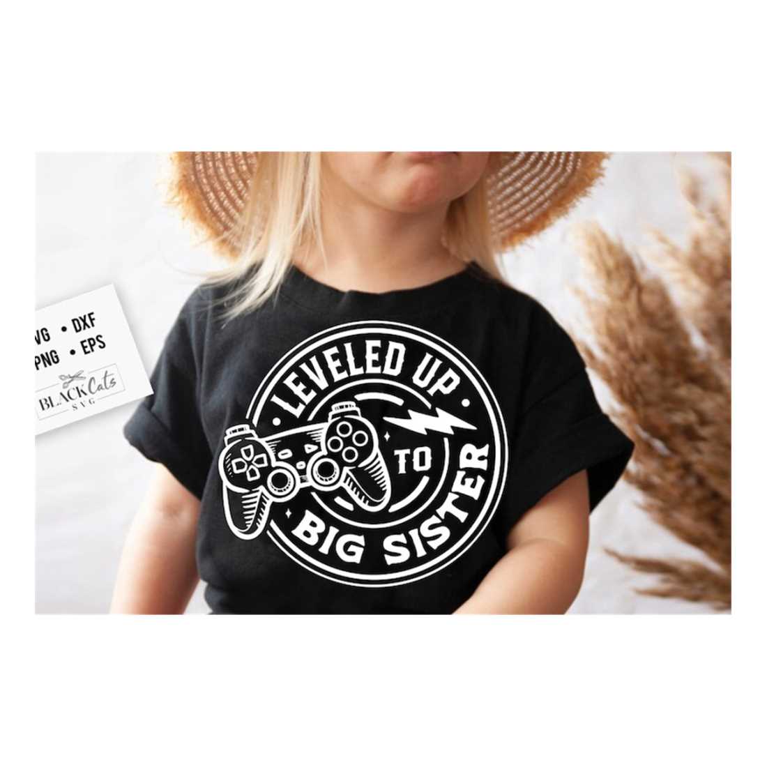 Leveled Up To Big Sister Svg, Leveled up svg, Big sister svg | Inspire ...