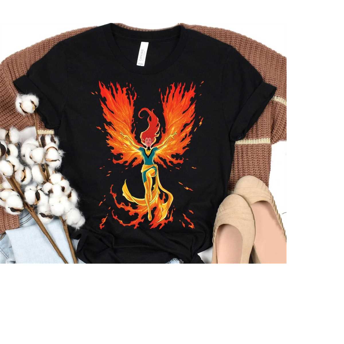 Marvel X-Men Jean Grey Phoenix Cosmic Flames T-Shirt, WDW Va | Inspire ...