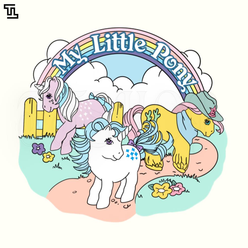 Little Pony Vintage 80s Style Retro Nostalgic Cartoon Graphi - Inspire ...