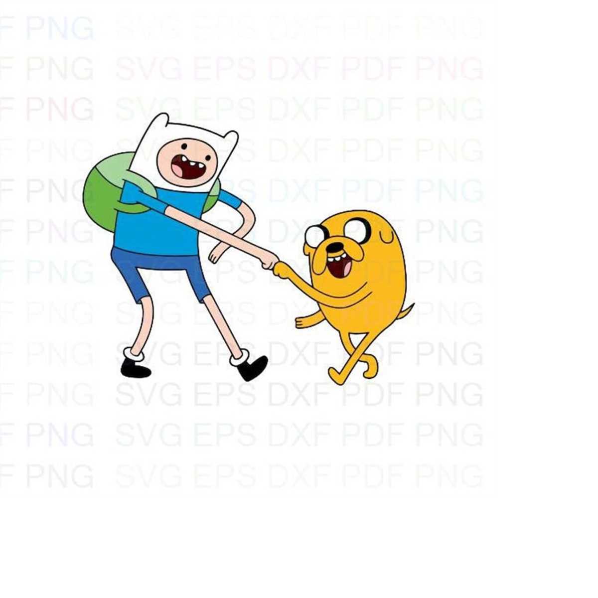 Finn_the_Human_and_Jake_the_Dog_3_Adventure_Time Svg Dxf Eps - Inspire ...