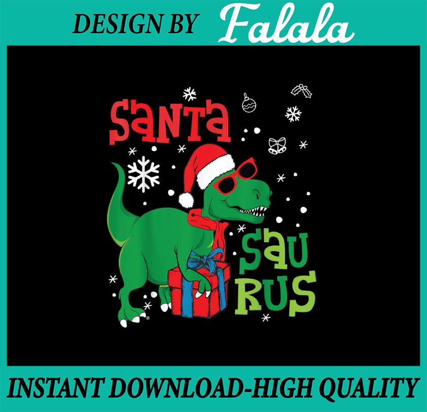 Santa T Rex Dinosaur Png, Kids Christmas Tree Rex Png, Chris - Inspire ...