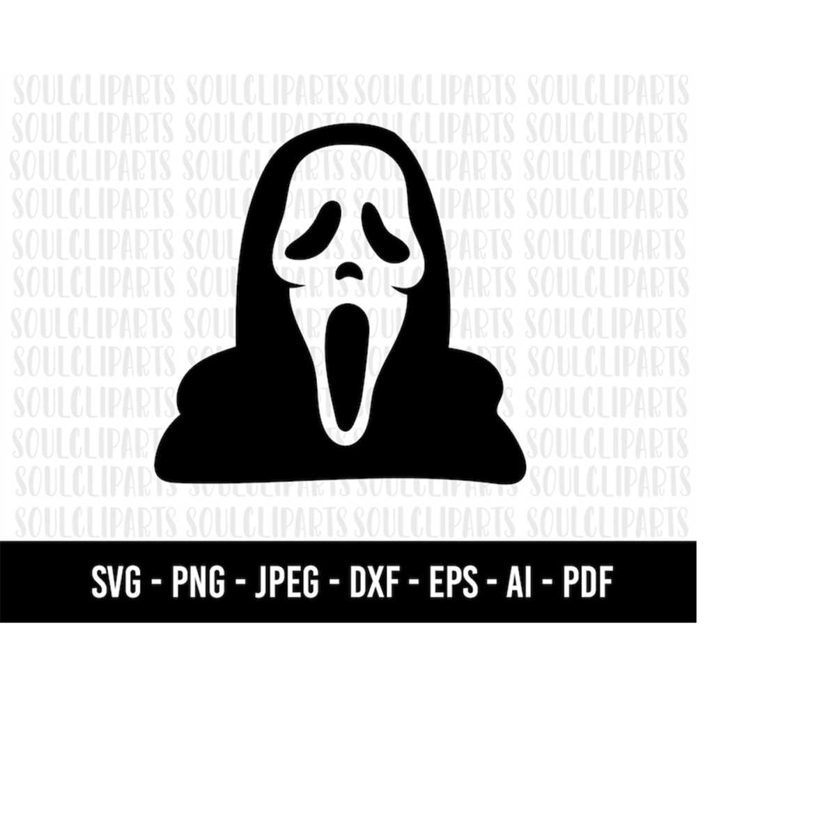 COD485- Scream face svg, Scream Movie Ghost Face, ghost face - Inspire ...