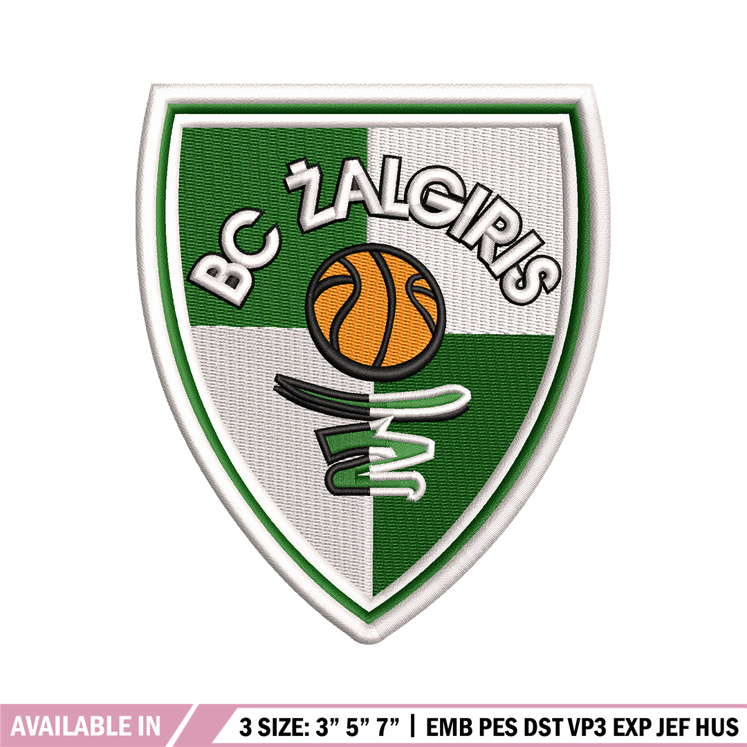 Bc zalgiris embroidery design, Logo embroidery, Embroidery f | Inspire ...