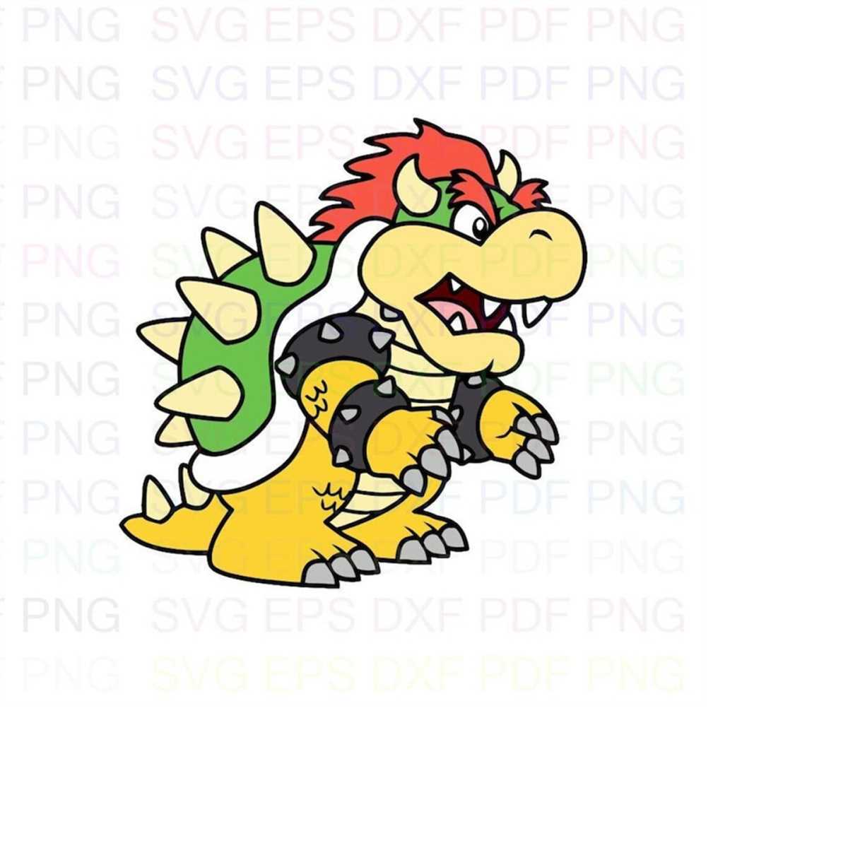 Bowser_Super_Mario_Bros Svg Dxf Eps Pdf Png, Cricut, Cutting - Inspire Uplift