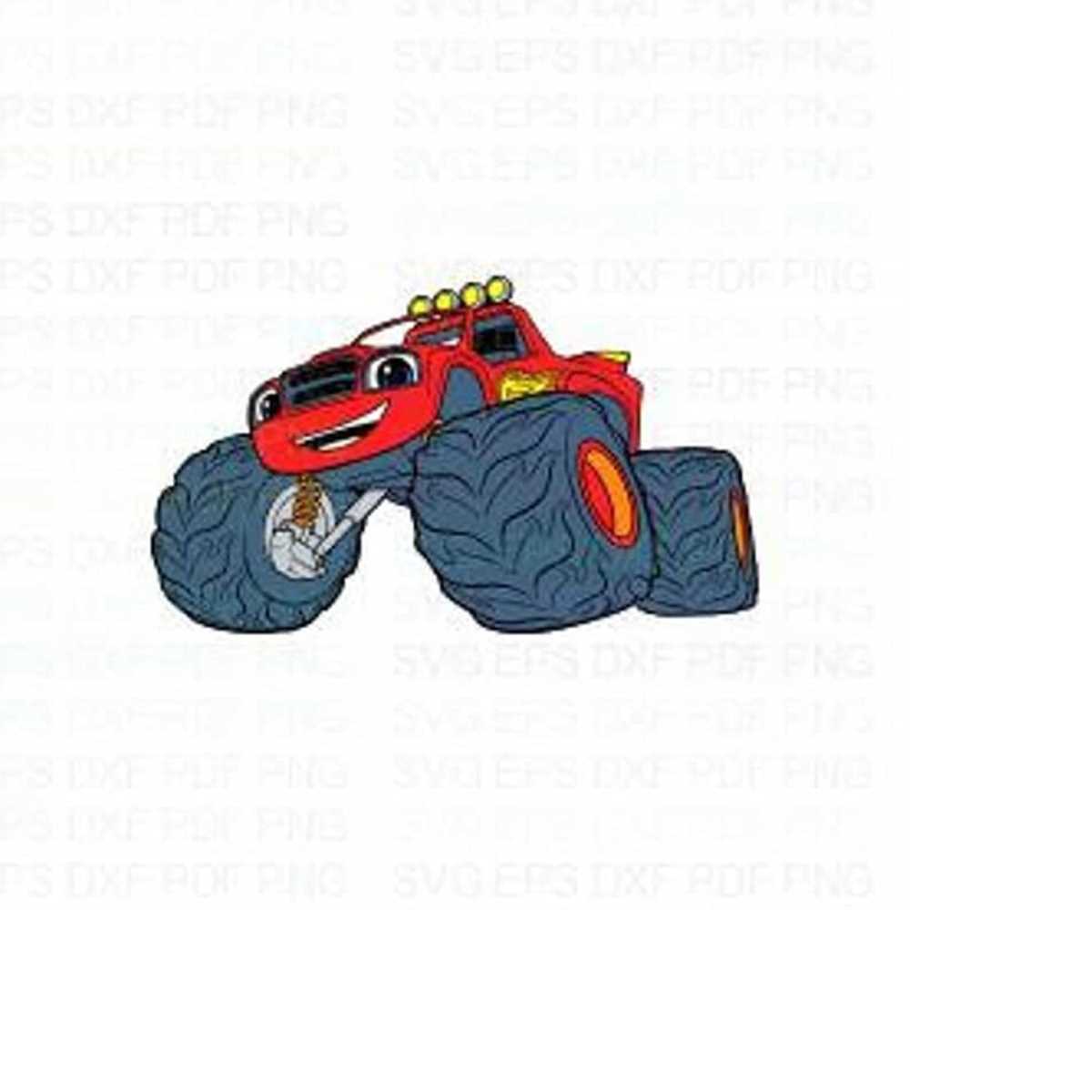 Blaze_2_Monster_Machines Svg Dxf Eps Pdf Png, Cricut, Cuttin - Inspire ...