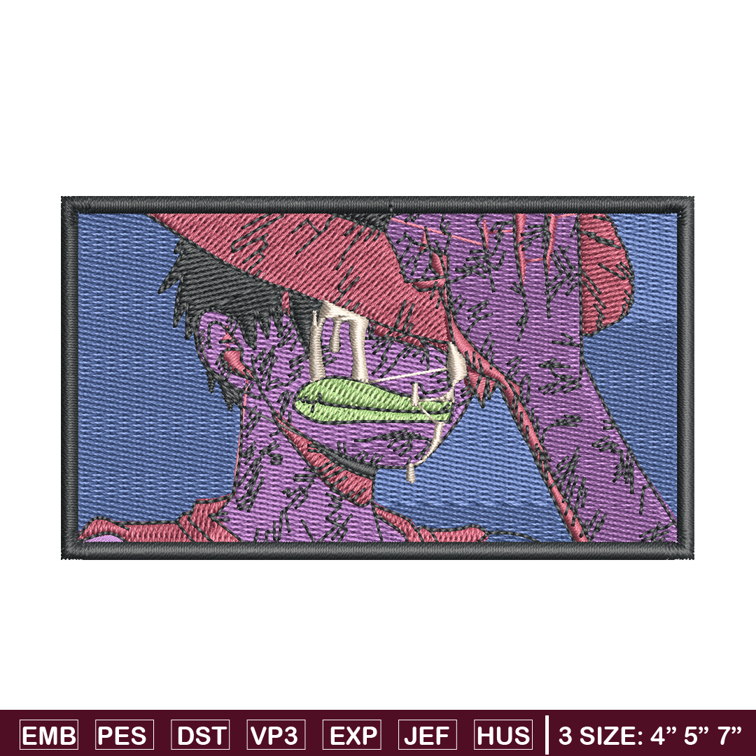Luffy Crying embroidery design, One Piece embroidery, embroi | Inspire ...