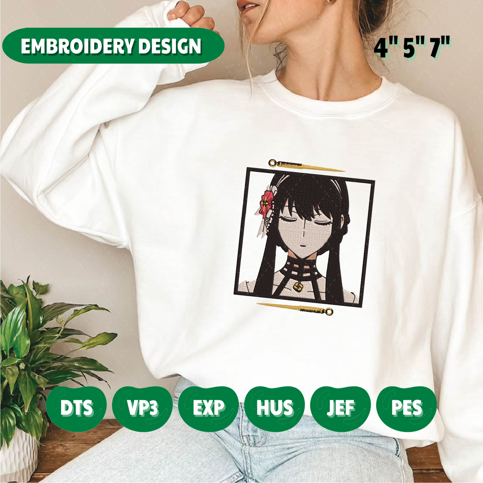 Anime Inspired Embroidery Designs, Machine Embroidery Design - Inspire ...
