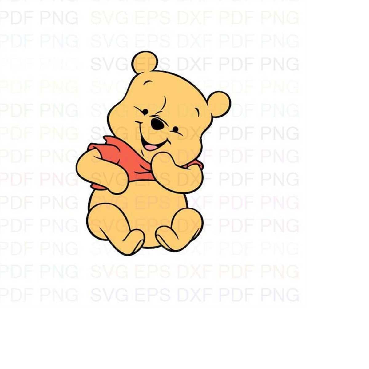 Baby_Pooh_Cute_2_Winnie_The_Pooh Svg Dxf Eps Pdf Png, Cricut - Inspire ...