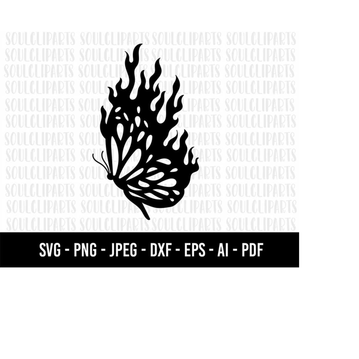 COD637-Butterfly flame svg/ butterfly clipart/Boho svg clipa - Inspire ...