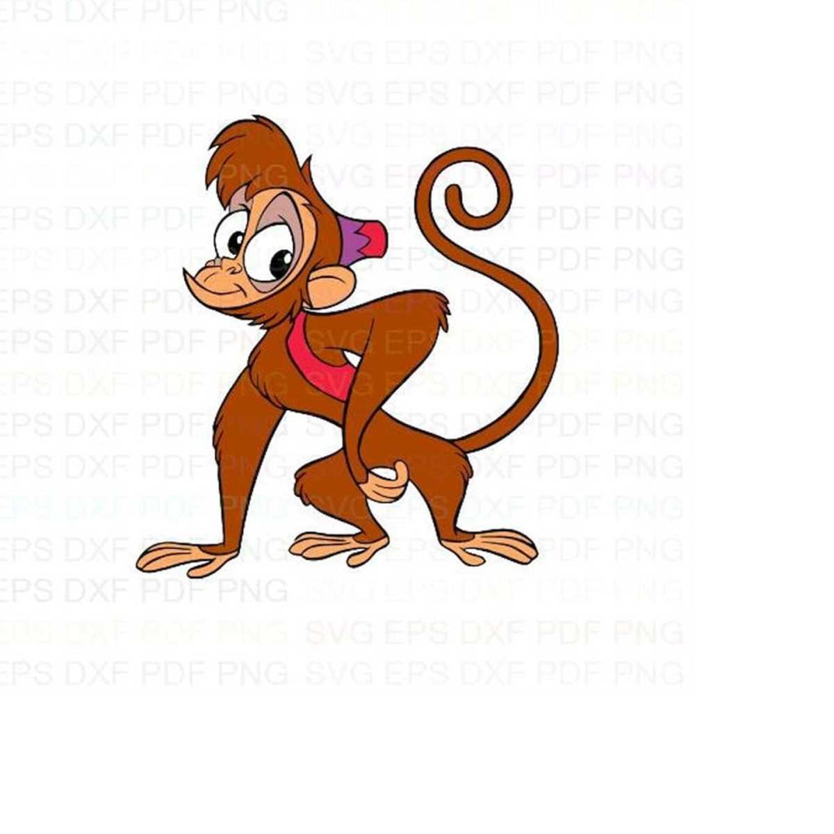 Abu_2_Aladdin Svg Dxf Eps Pdf Png, Cricut, Cutting file, Vec | Inspire ...