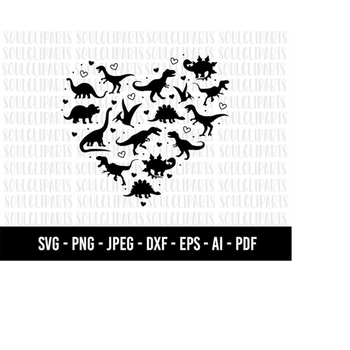 COD213-Dinosaur svg bundle/dinosaur clipart png/dinosaur sil - Inspire ...