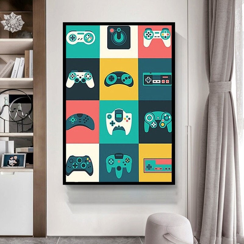 Game Console Canvas Print, Game Console Canvas, Wall Art, Ga - Inspire ...