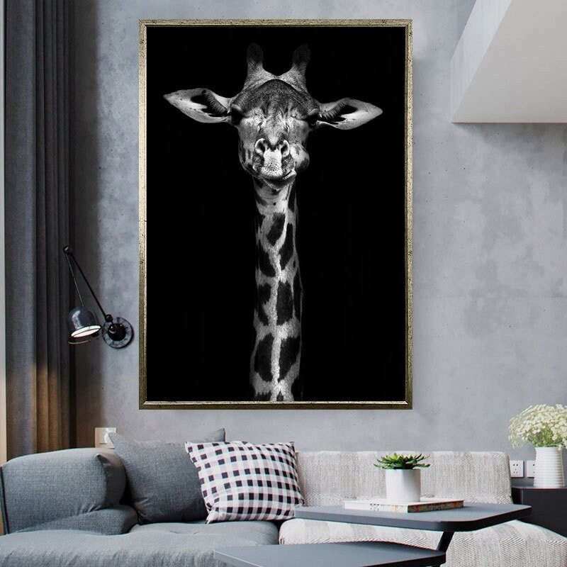 Giraffe Canvas Print, Giraffe Canvas Painting, Giraffe Canva | Inspire ...