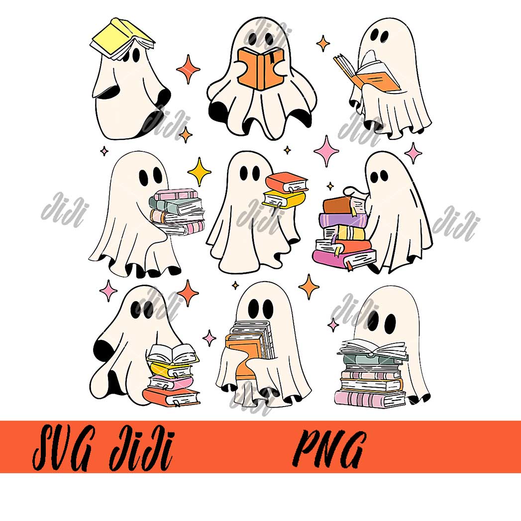 Teacher Halloween PNG, More Books Teacher Ghost PNG | Inspire Uplift