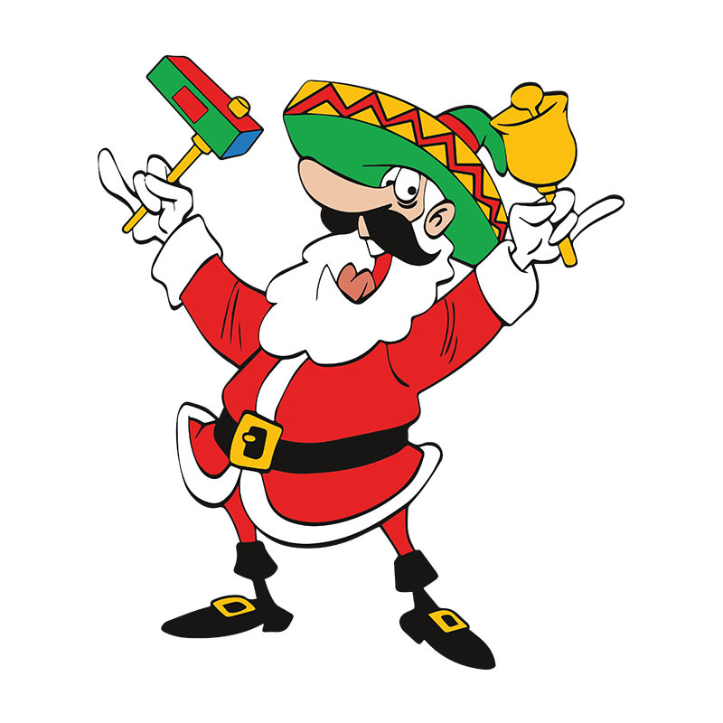Mexican santa claus cartoon Christmas Png, Santa claus Chris | Inspire ...