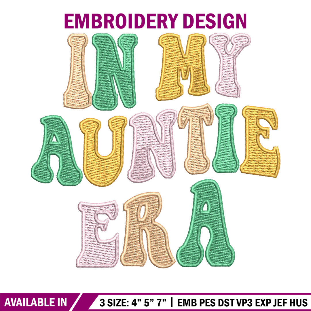 In my auntie era embroidery design, Spooky embroidery, Embro - Inspire ...