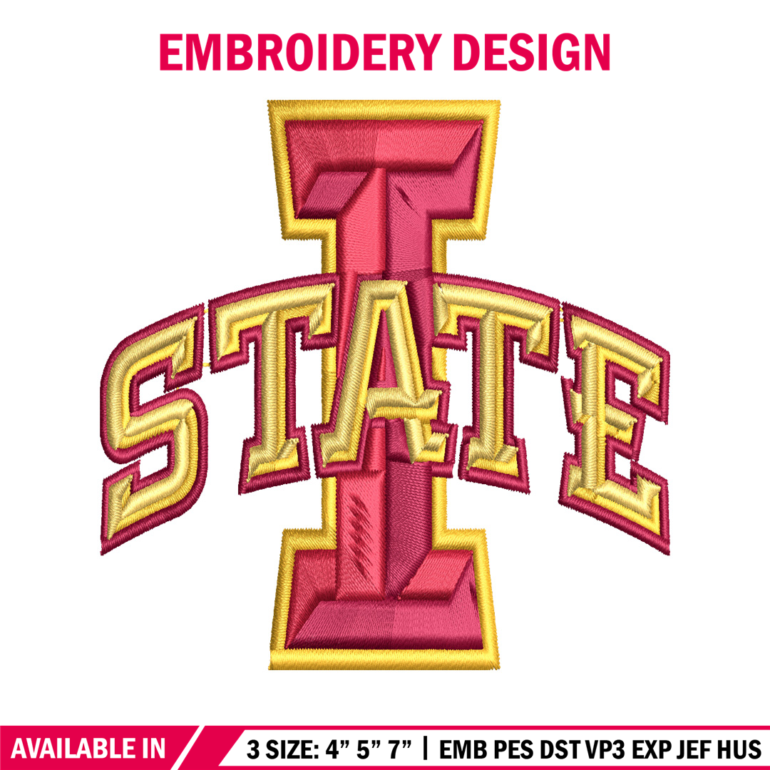 Iowa State Cyclones embroidery design, Iowa State Cyclones e | Inspire ...