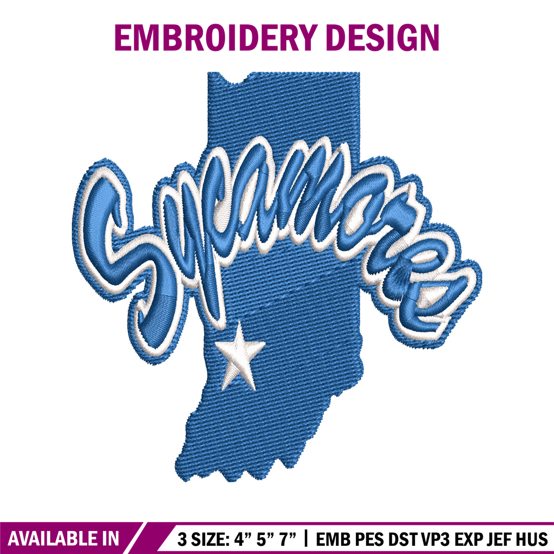 Indiana State Sycamores embroidery design, Indiana State Syc | Inspire Uplift
