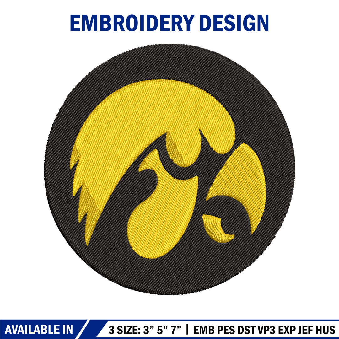 Iowa Hawkeyes embroidery design, Iowa Hawkeyes embroidery, l - Inspire ...