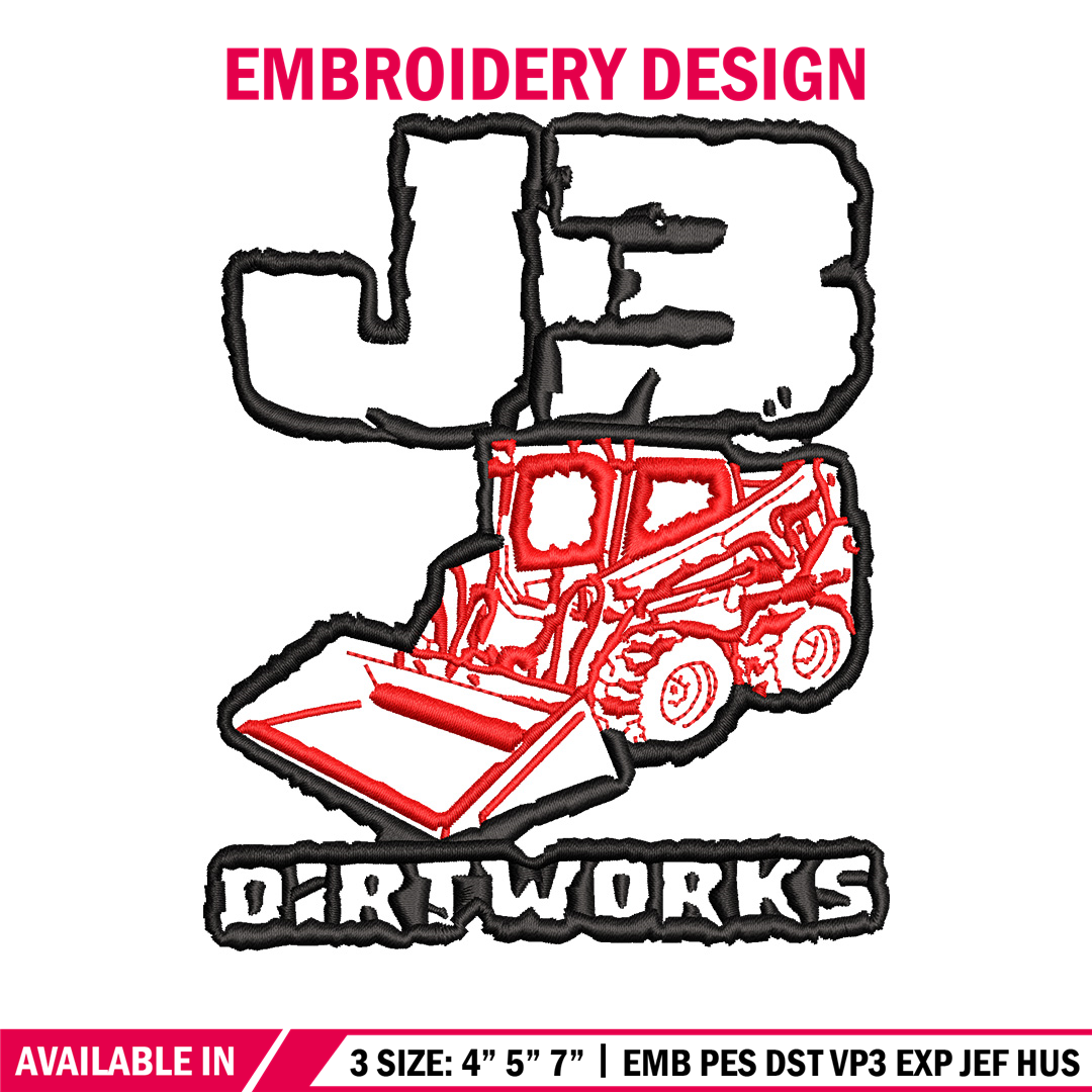 J3 dirtworks embroidery design, Logo embroidery, Embroidery | Inspire ...