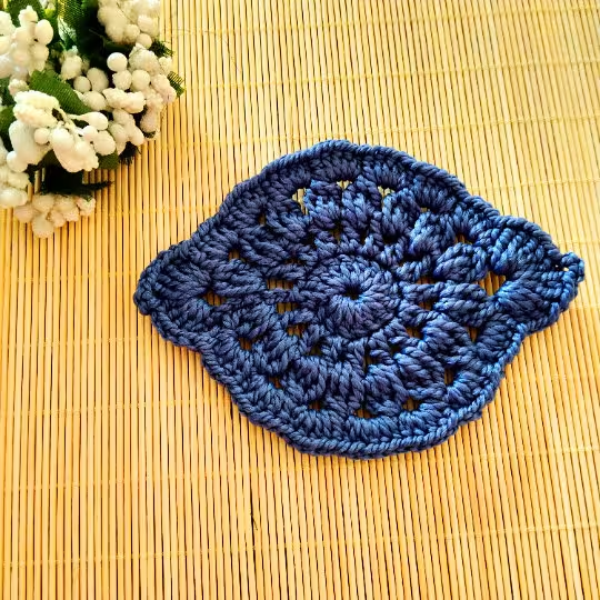 Crochet Oval Coaster Pdf Pattern | Inspire Uplift