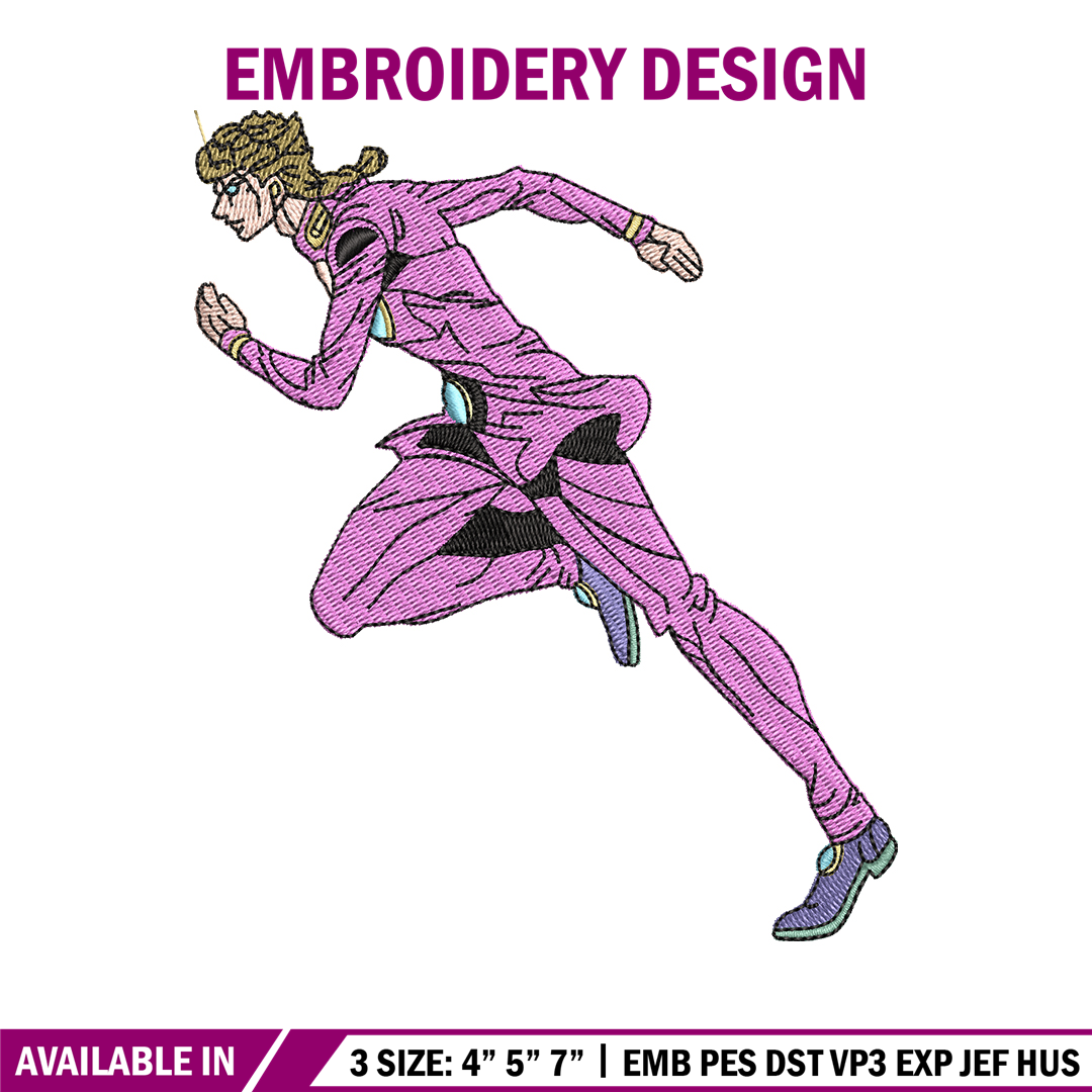 Jojo bizzare logo embroidery design, Jojo bizzare embroidery | Inspire ...