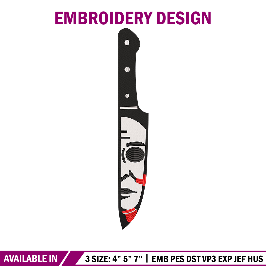Knife horror movie embroidery design, Horror embroidery, Emb - Inspire ...