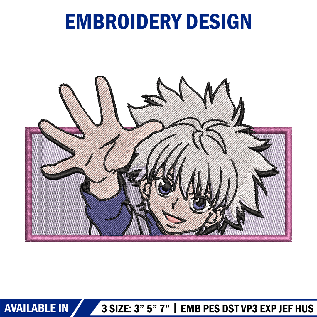 Killua nike embroidery design, Hunter x hunter embroidery, n | Inspire ...