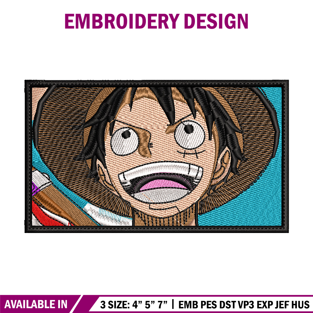 Luffy laugh embroidery design, One piece embroidery, Anime d | Inspire ...