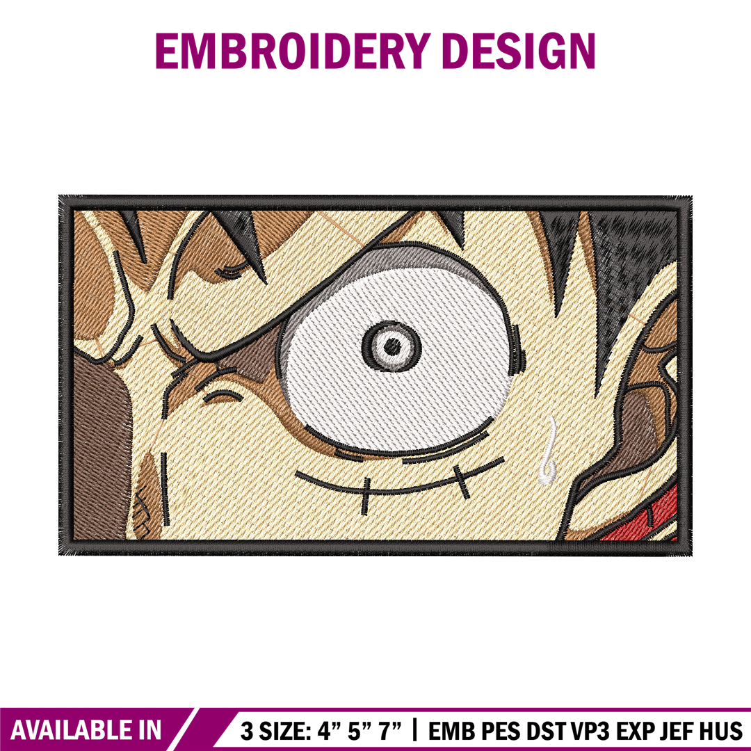 Luffy eyes embroidery design, One piece embroidery, Anime de | Inspire ...