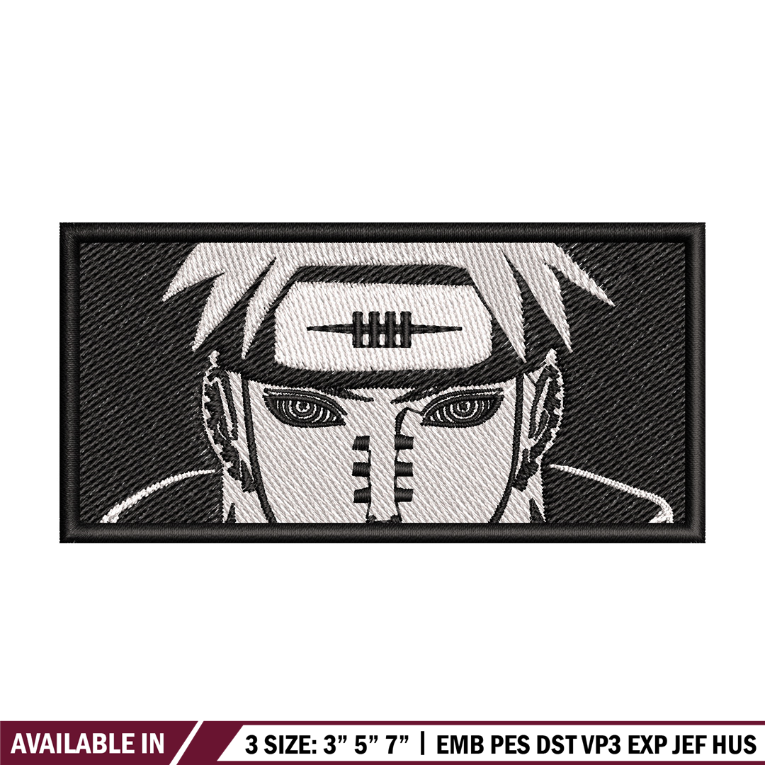 Black white pain embroidery design, Naruto embroidery, Anime | Inspire ...