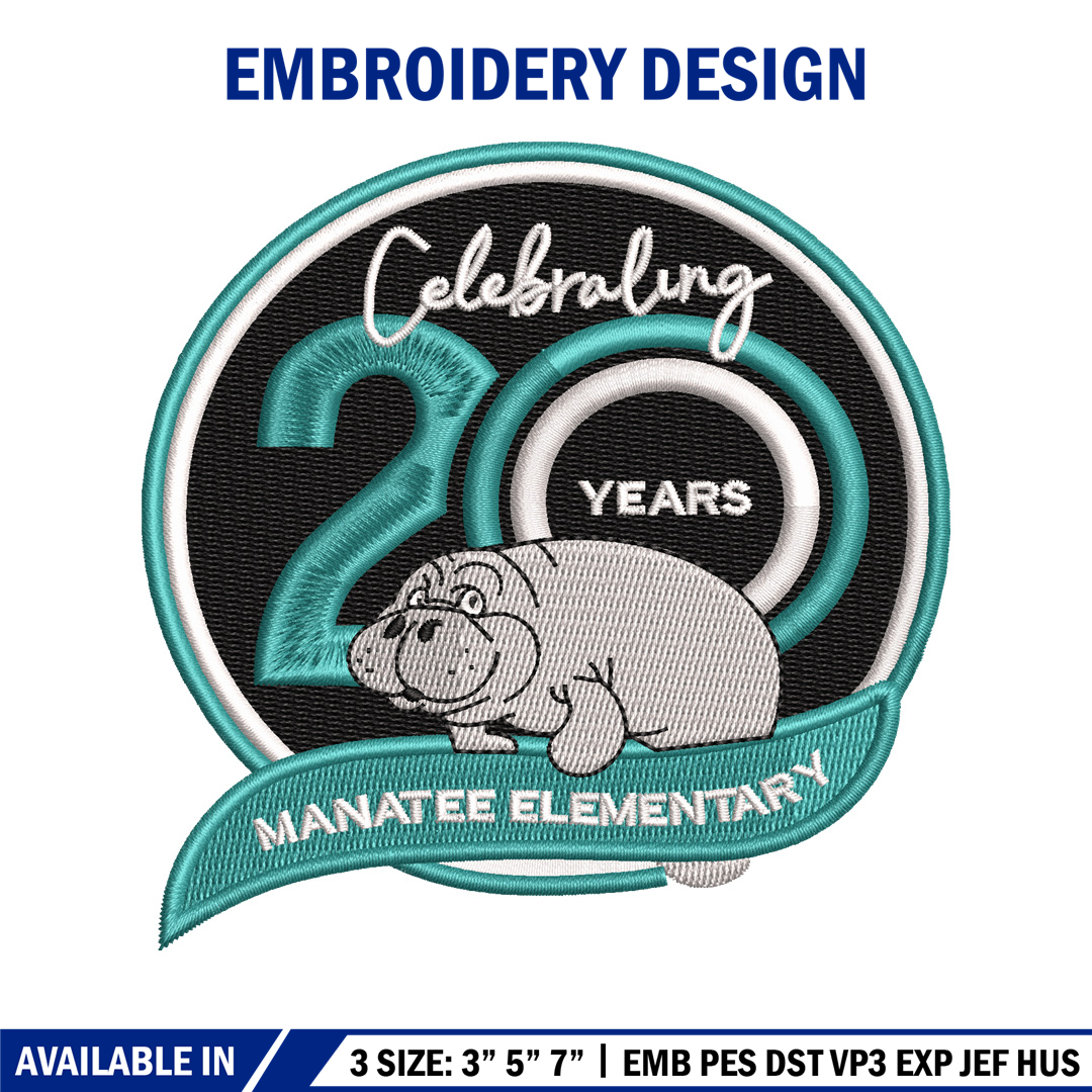 MANATEE ELEMENTARY LOGO 5 INCH | Inspire Uplift