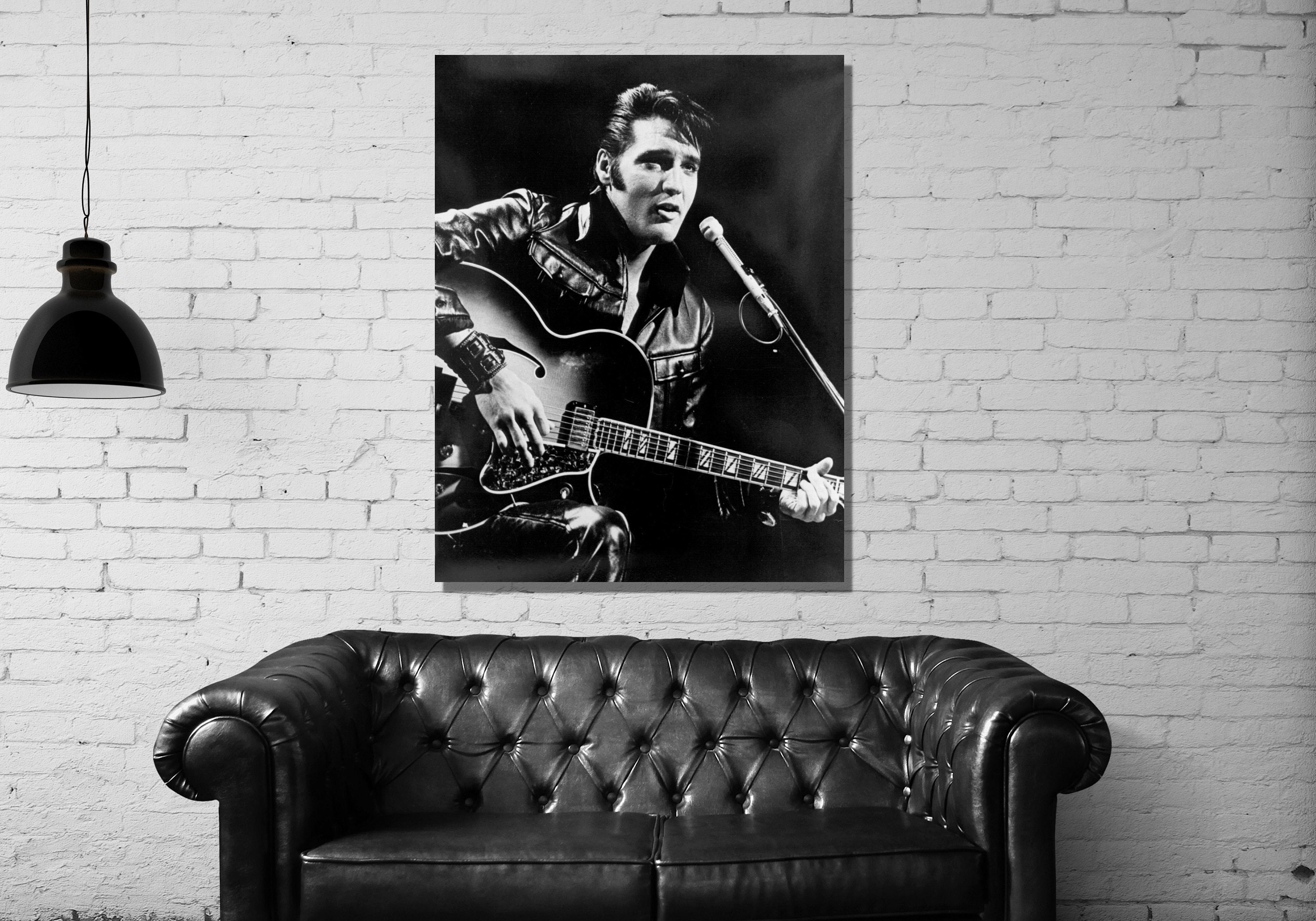 Elvis Presley Poster, Elvis Presley Canvas Poster Art Wall P | Inspire ...