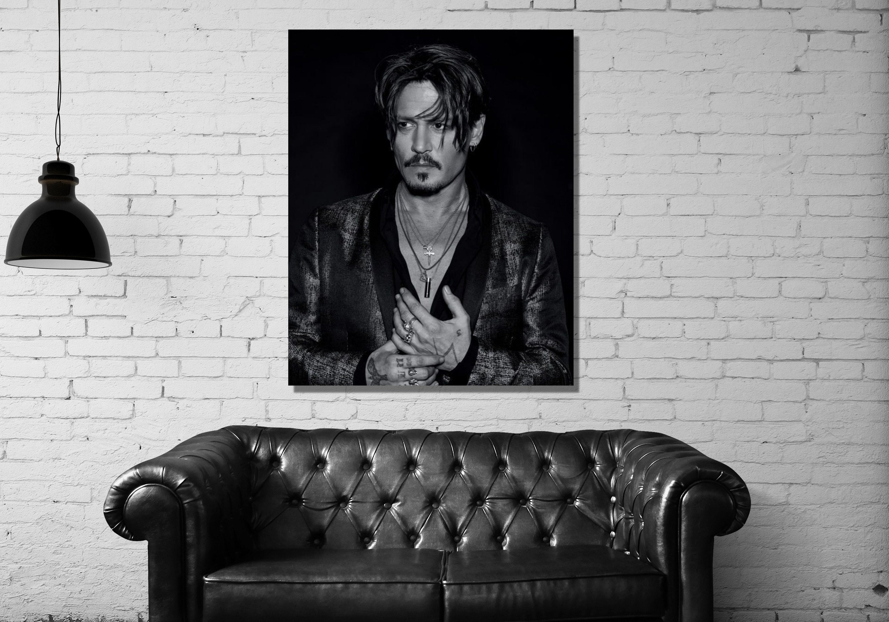 Johnny Depp Poster Johnny Depp Canvas Wall Art Music Print D | Inspire ...