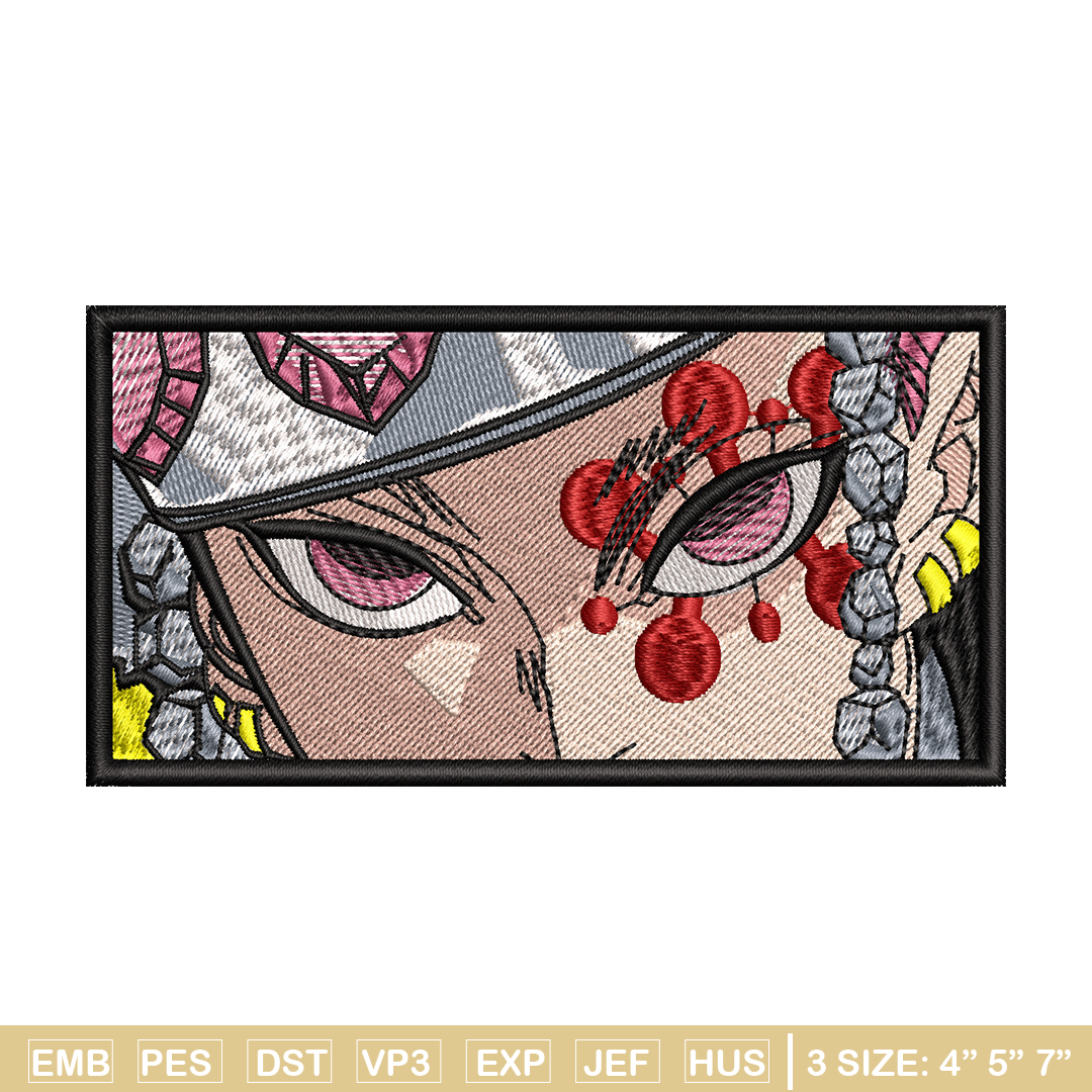 Tengen Uzui eyes embroidery design, Kimetsu no Yaiba embroid | Inspire ...